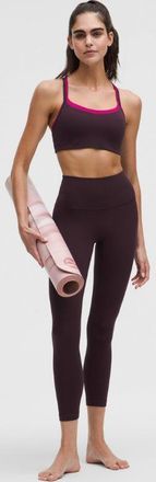 lululemon Align No Line Hose mit hohem Bund f&uuml;r Frauen - 64 cm - Gr&ouml;&szlig;e 10 in Black Plum