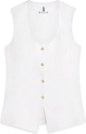 Tommy Hilfiger Damen Weste aus Leinenmix