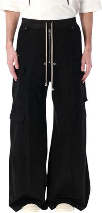 Rick Owens Homme, Pantalons, Noir, Taille: S Double Cargo Jumbo Belas