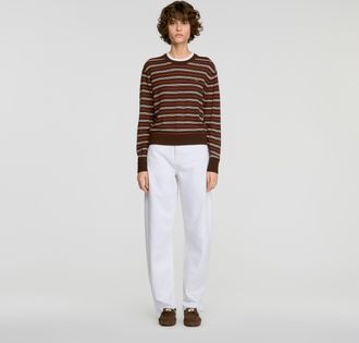 Sandro Pull en laine &agrave; rayures