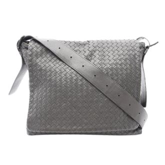 Bottega Veneta Pre-owned Intrecciato Leder Schultertasche - - Pre-owned - Damen - Grau - ONE SIZE