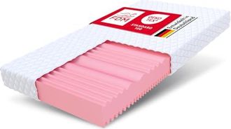 FDM FIX Matratze 120x200 cm Kaltschaummatratze Höhe 14 cm Härtegrad H2 und H3 7-Liegezonen Öko-Tex Allergikergeeignet Bezug Waschbar HR-Schaum