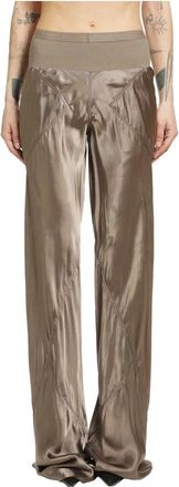 Rick Owens Femme, Pantalons, Brun, Taille: 36 FR Bias Wide Pantalons