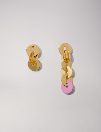Maje Boucles DOreilles &Eacute;maill&eacute;es - Dor&eacute; - Maje