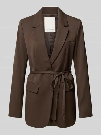 Moss Copenhagen Regular Fit Blazer mit Bindeg&uuml;rtel Modell Kiesa Henrika