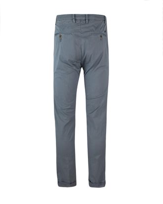 Mason's Mens Chino Trousers Grey Cotton Elastane
