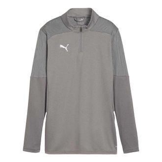 Puma Training Trainingsjacke f&uuml;r Herren, mit kurzem Rei&szlig;verschluss (Grau)