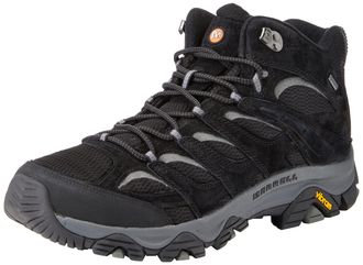 Merrell Herren Moab 3 Mid GTX Wanderschuhe, Black/Grey, 43.5 EU