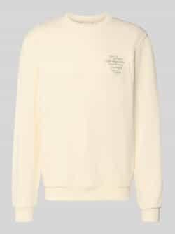 Les Deux Sweatshirt mit r&uuml;ckseitigem Motiv-Print Modell Ben Faience