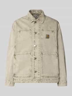 Carhartt Work in Progress Jeansjacke mit Knopfleiste und Label-Detail