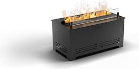 Planika Cloudy - Moderner, freistehender elektrischer Wasserdampf-Kamin mit LED Optimyst - Technologie - Echter Flammeneffekt, ideal für das Wohnzimmer