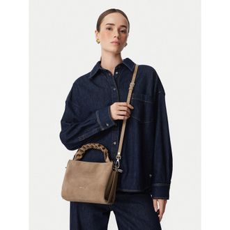Coccinelle Handtasche Coccinelle P6P Boheme Suede Bimaterial E1 P6P 58 01 01 Dunkelbeige