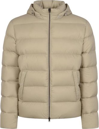 Herno Homme, Vestes, Beige, Taille: XL Bomber Jacket in Ecoage