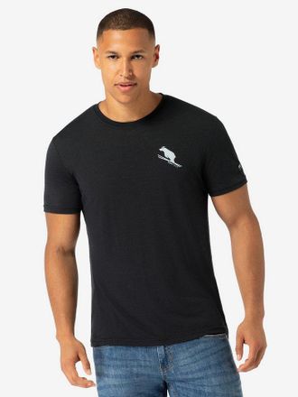 super.natural T-Shirt f&uuml;r Herren, Merino LITTLE FLEAR B&auml;r Motiv, atmungsaktiv