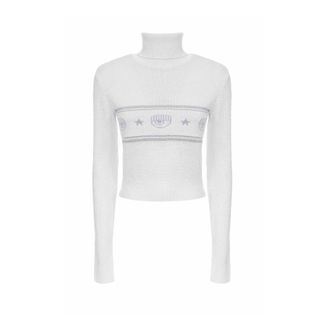 Chiara Ferragni Rollkragenpullover - - Knitwear - Damen - Wei&szlig; - M