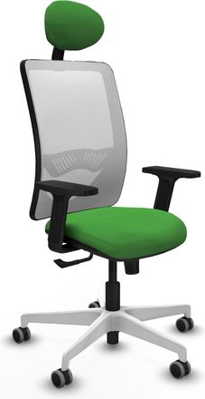 Piqueras y Crespo Verwaltungsstuhl Zulema mit 2D-Armen, h&ouml;henverstellbarer Lendenwirbelst&uuml;tze und festem Kopfteil, ausgestattet mit Sincro 3 Positionen und Schneidescha