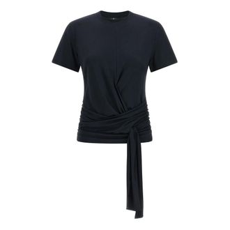 7 For All Mankind Fitted Twist Tee - - Tops - Damen - Blau - XS