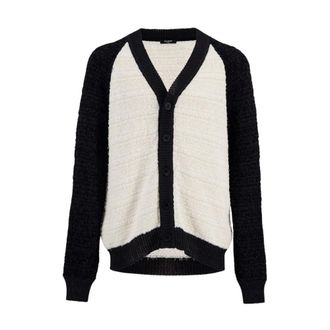 Balmain Femme, Pulls, Blanc, Taille: 38 FR Cardigan en Tweed monochrome