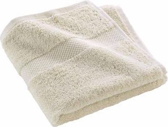 Douceur d'Intérieur Elegance Handtuch (50 x 90 cm), Sand, 100% Baumwolle, einfarbig