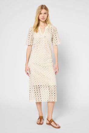 Gerard Darel Robe en crochet monogramme - PALMYRE - Naturel