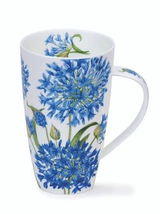 Dunoon Tasse en porcelaine fine fabriqu&eacute;e en Angleterre en forme de Henley (Agapanthus)