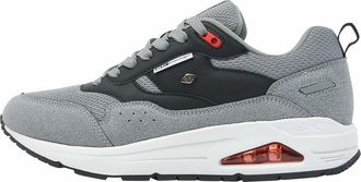 British Knights Herren Lennox Sneaker, Grau Schwarz Rot, 46 EU