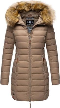 Marikoo B647 Veste dhiver matelassée pour femme - Beige - XL