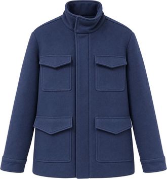 Saint Barth Veste en laine - Homme - Vestes - Bleu - Taille: XL
