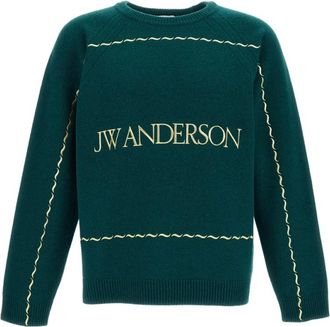J.W.Anderson Herren, Strickwaren, Gr&uuml;n, XLGr&ouml;&szlig;e