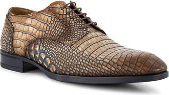 Rosso E Nero Herren Derby braun Leder geprägt