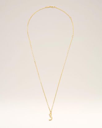 Ami Collier Martel&eacute; Dor&eacute; Pendentif 3 en Laiton Or - TU - Unisex