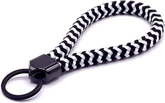 Generic JoJewelry Schl&uuml;sselanh&auml;nger dark mit 8mm Paracord (Black and white)