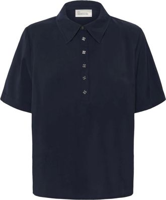 MY ESSENTIAL WARDROBE Femme, Tops, Bleu, Taille: 40 FR Polo