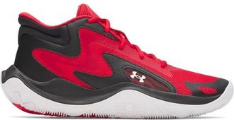 Under Armour JET 25, chaussures de sport unisexe, chaussures basket avec semelle interm&eacute;diaire Micro G, Unisexe, Red / Black / White, 9.5, Red / Black / White, 42.