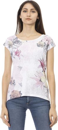 Trussardi Femme, Tops, Blanc, Taille: 42 FR T-shirt Manches Courtes Col Rond