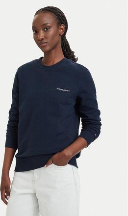 Tommy Jeans Sweatshirt Ess Logo DW0DW22829 Dunkelblau Regular Fit