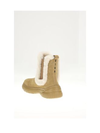 Dior Womens Boots Chestnut Calf Leather