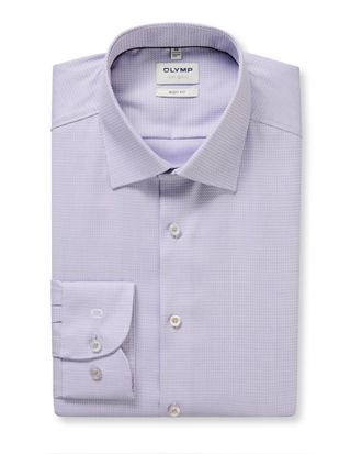 Olymp Level Five, Body Fit, strukturiertes Hemd mit Kentkragen, Extralang in