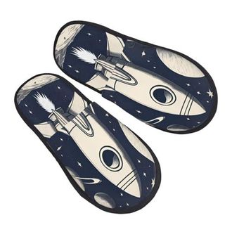 Generic Pantoufles De Maison Fus&eacute;e Dans LEspace Antid&eacute;rapant Fourrure Pantoufles R&eacute;utilisables Chaussons DInt&eacute;rieur Pour Automne Chambre Camping L
