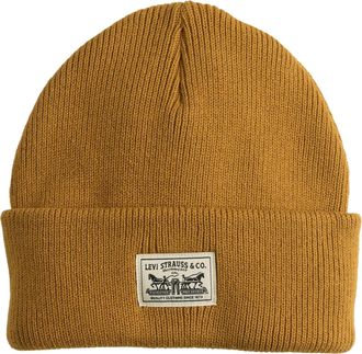 Levi's Backpatch Beanie Strickmützen für Herren, Color Golden Brown X, One Size