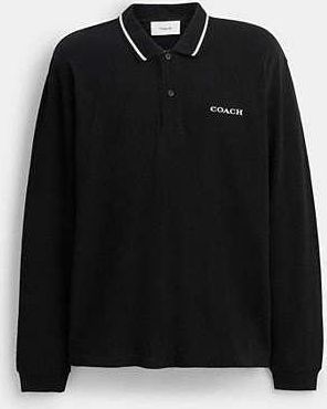Coach Langarm-Poloshirt Aus Regenerativer Baumwolle Mit Signature-Detail