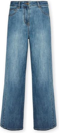 Elena Miro Femme, Jeans, Bleu, Taille: 46 FR Wanda Wide Jeans