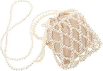 Frcolor Sac Tissé De Vacances Fourre-Tout Sac De Soirée Perlé En Perles De Soirée Perlé En Perles Tissé