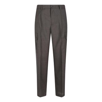 Dolce & Gabbana Wollcanvas-Hose - - Trousers - Herren - Grau - XL