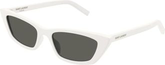 Saint Laurent Cat-Eye-Sonnenbrille - - Accessories - unisex - Wei&szlig; - 52 MM