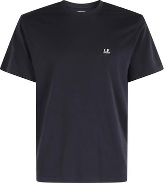 C.P. Company C.p. Company, Homme, Tops, Bleu, Taille: S T-Shirt &agrave; Manches Courtes avec Lunettes 30/1 Jersey