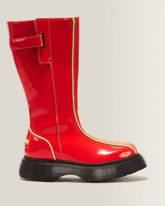 Dr. Martens Buzz Hi Powerpuff Stiefel in Rot, Gr&ouml;&szlig;e: 36