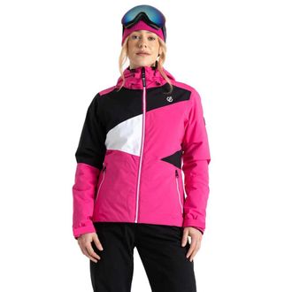 Dare 2B Damen Ice Jacke, Reines Rosa/Schwarz, 40