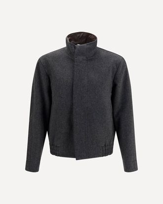 Lardini Wool Bomber Jacket Male 50