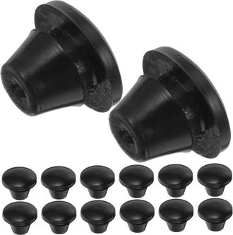 Angoily 20 Stück Teiliges Gummi abdeckstopfen wasserdichte Dichtungsschutz stecker Vielseitig für Fußmatten Einfache Montage für Industrie und Haushalt zur Le